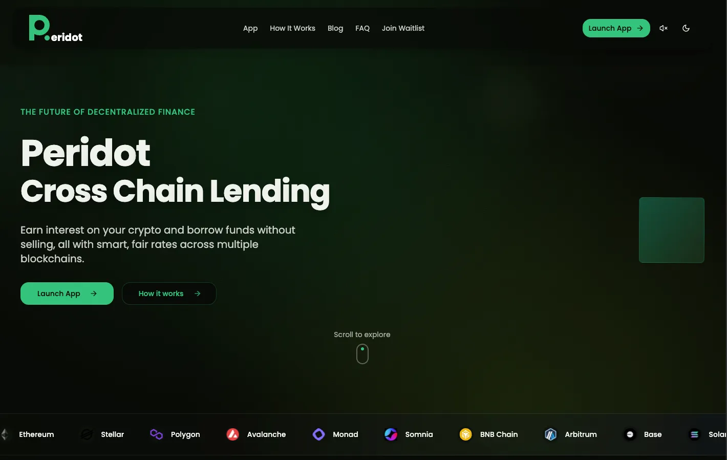 Peridot Finance - DeFi Lending & Borrowing